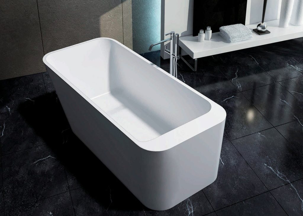 Tracey - Rectangle Engineered Stone Freestanding Bath
